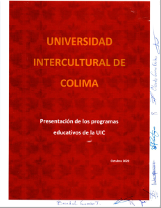 Presentación de los Programas Educativos - Universidad Intercultural de ...